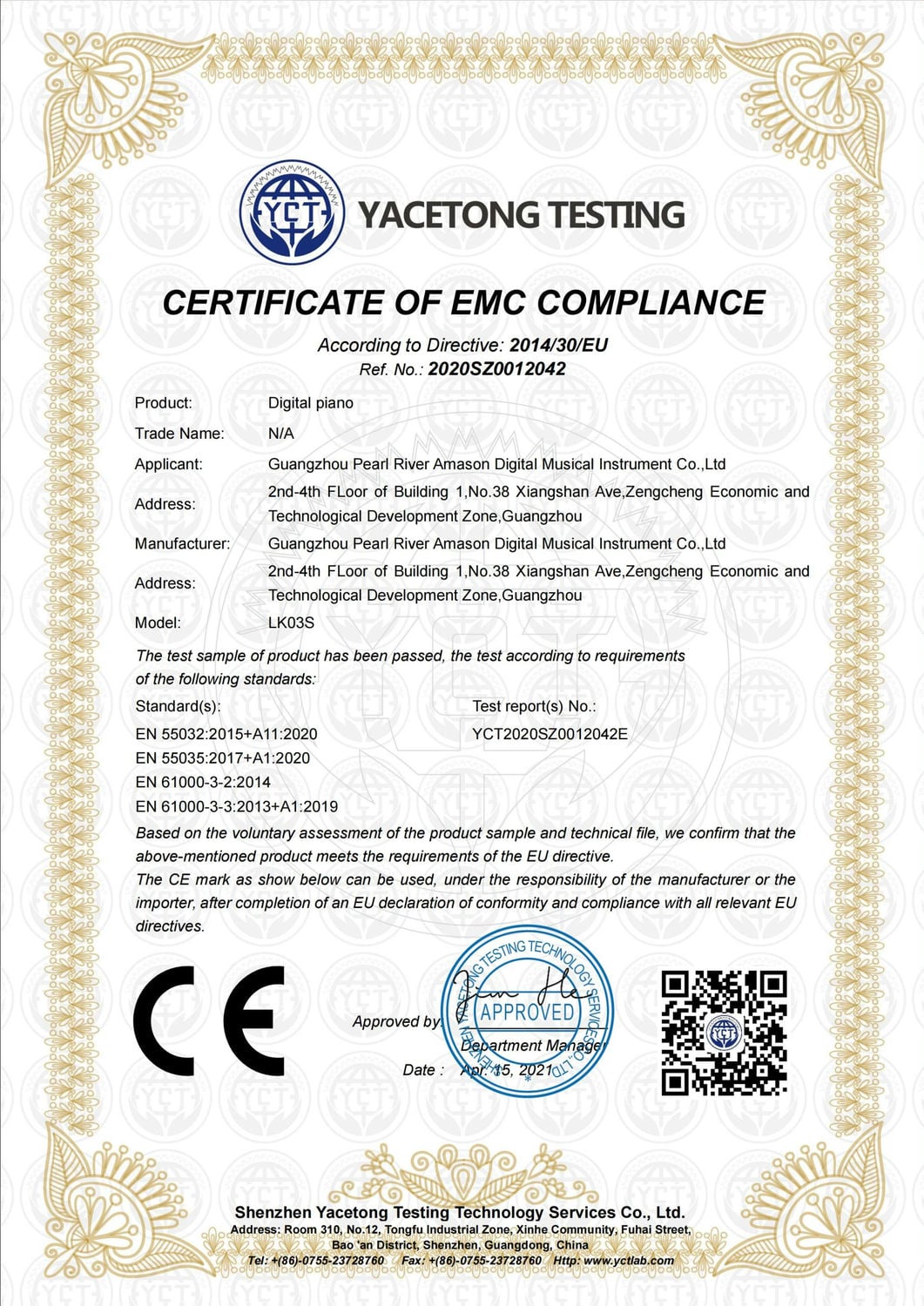 Certificate – flykeys-global.com